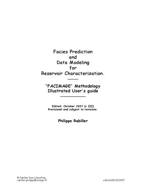 facies prediction pdf stratigraphy geology