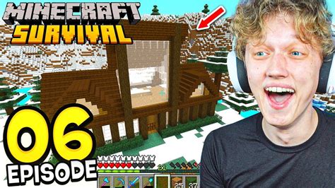 Minecraft Survival 6 Building My First House Youtube