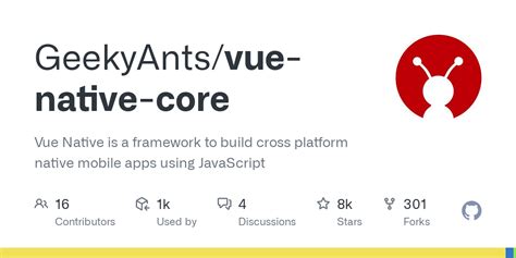 Github Geekyantsvue Native Core Vue Native Is A Framework To Build