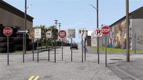 Traffic Sign Datasets AV ADAS Simulation