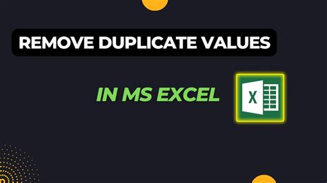 Find And Remove Duplicates Values In Excel Remove Duplicate Records Delete Duplicate Rows