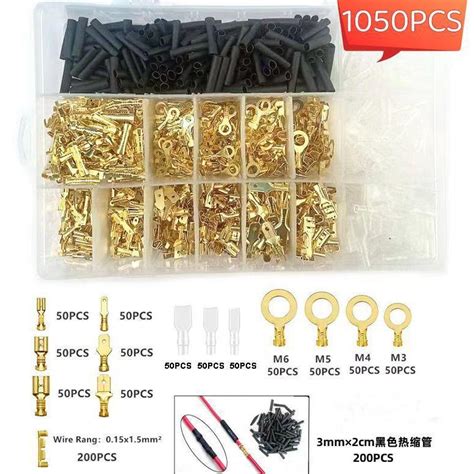 Insulated Male Female Wire Connector Crimp Terminal Set Box Electrical Wire Connectors Crimping