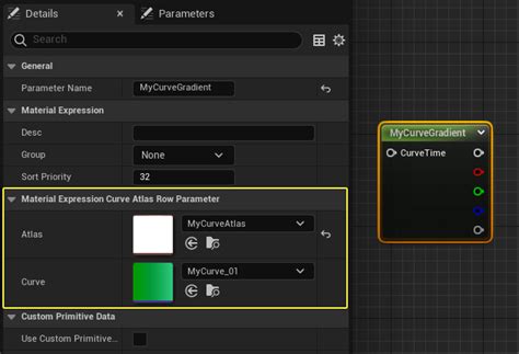Curve Atlases In Unreal Engine Materials Unreal Engine 56