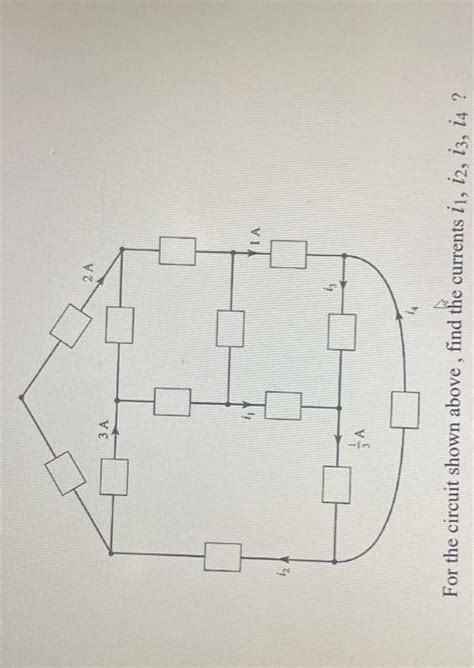 Solved For The Circuit Shown Above Find The Currents Chegg Com