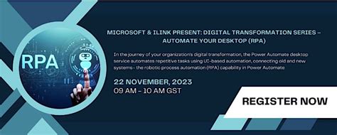 Microsoft Digital Transformation Series Automate Your Desktop Rpa November 22 2023