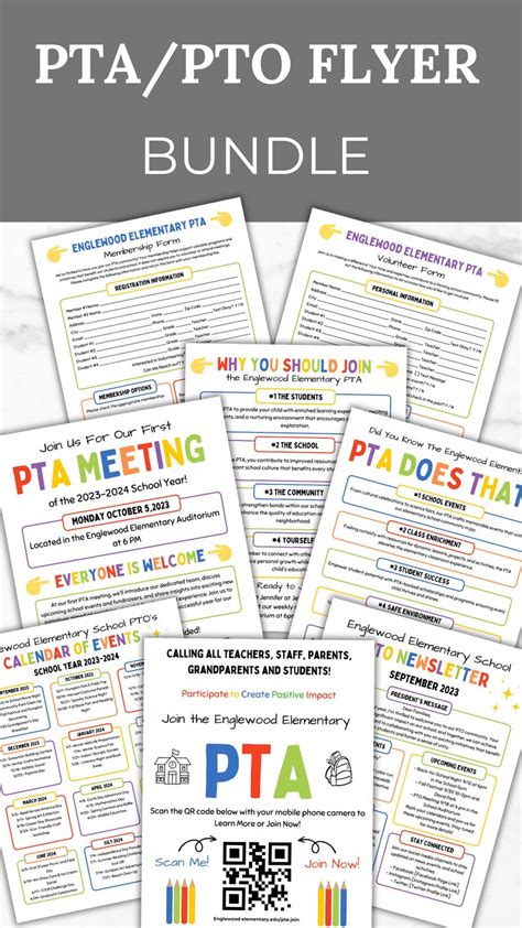 Editable PTA Flyer Bundle PTA Hand Out Templates Why Join The Etsy