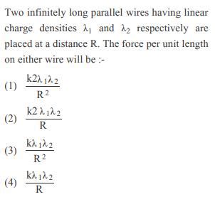Solved Two Infinitely Long Parallel Wires Having SolutionInn