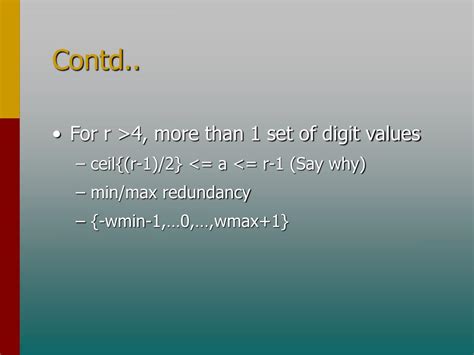 Ppt Redundant Number Systems And Online Arithmetic Powerpoint