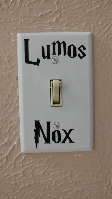 Lumos Nox Latin Light Switch Décalcomanies Murales Plus 4 Dans Etsy