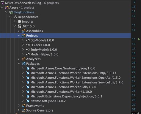 Casban6 Setting Up An Azure Functions Project For The Api Msiccs Blog