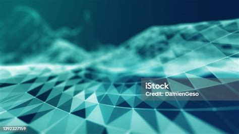 추상적인 3d 조명 왜곡 메쉬 구체 네온 간판입니다 미래 기술 Hud 요소입니다 우아한 추상적인 영역 파괴 큰 데이터 시각화 3차원 형태에 대한 스톡 벡터 아트 및 기타