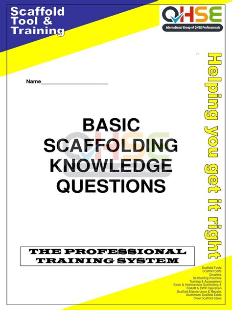Basic Scaffolding Knowledge Questions Pdf Scaffolding Manufactured Goods Basic Scaffolding Knowledge Questions Pdf Scaffolding Manufactured Goods
