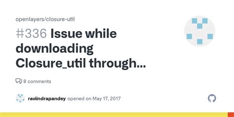 issue while downloading closure util through npm · issue 336