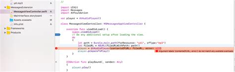 Ios Argument Labels Contentsofurl Error Do Not Match Any