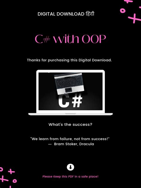 Beginning C Sharp Object Oriented Programming In Hindi Pdf Class Computer Programming