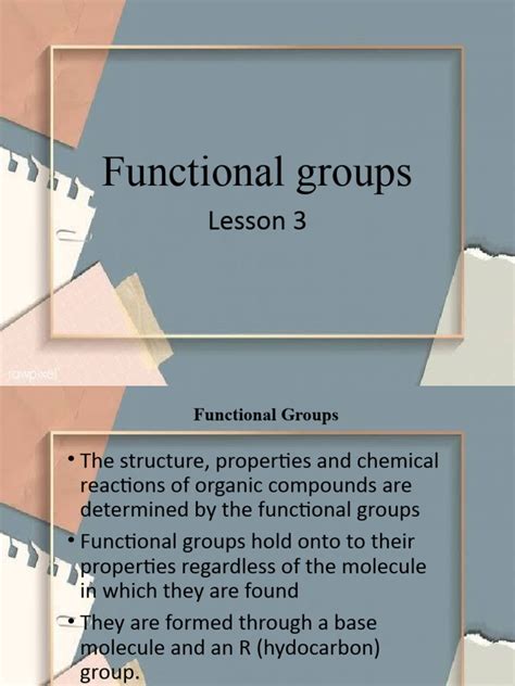 Lesson 3 Functional Grou Pdf Carboxylic Acid Ether