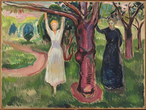 Edvard Munch Two Women Under The Tree In The Garden Mmm00694