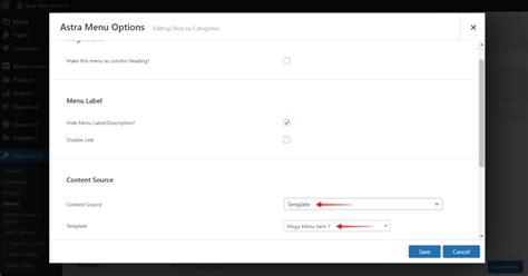 How To Add Elementor Template To The Mega Menu