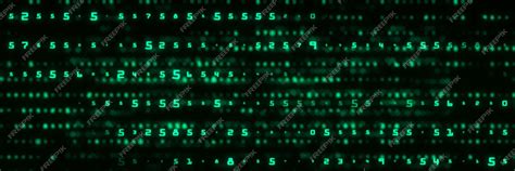 Premium Photo Digital Background Green Matrix Coding Or Hacking