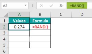 RAND Excel Function Formula Examples How To Use