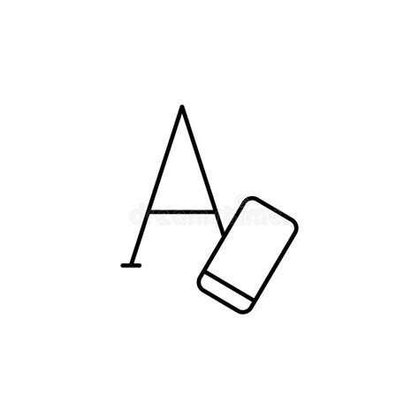 Clear Erase Text Formatting Icon Element Of Text And Typography For Mobile Concept And Web