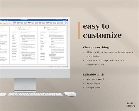 CV Template Word Resume Template Google Docs Apple Pages Resume Modern Pink Resume Template