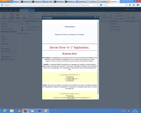 Visual Studio Custom Error Message For Event Receiver In Sharepoint