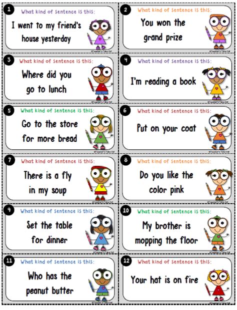 Commands And Exclamations Worksheets Commands Exclamations C