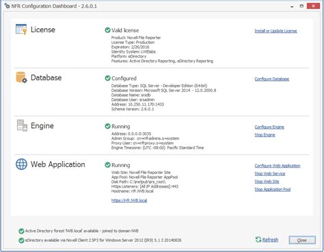 Configuring The Web Application Novell File Reporter 26 Installation Guide