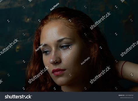 Sexy babe Redhead Woman Lingerie Big库存照片1201038703 Shutterstock