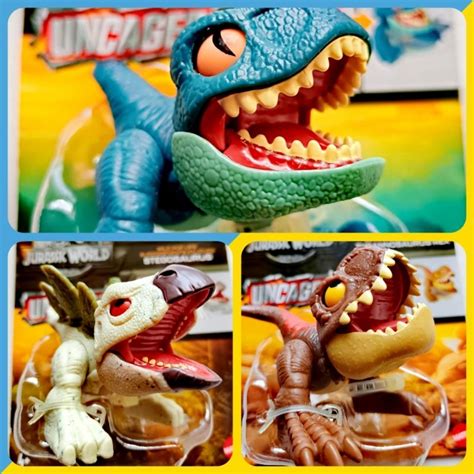 Jurassic World Uncaged Wild Pop Ups Velociraptor Stegosaurus And T Rex