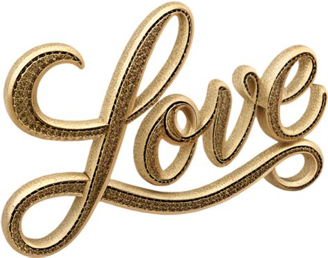 Decorative Love Text In Elegant Romantic Cursive Script 55530550 Png