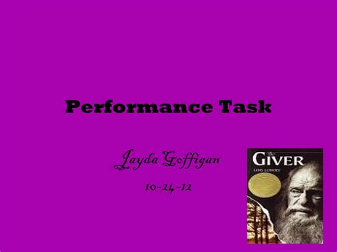 Performance Task Ppt