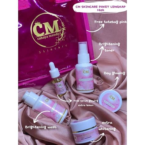 Jual Cm Skincare Viral Untuk Kulit Wajah Susah Putih Free T Dan Serum Travel Size Shopee