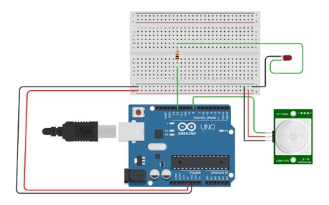 Circuit Design Motion Activated Night Light Tinkercad