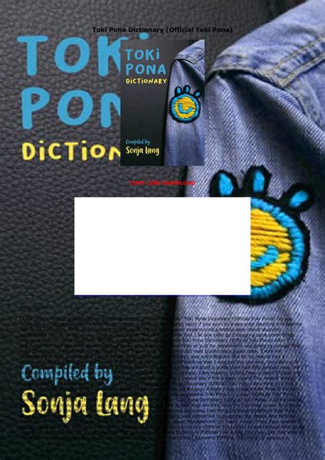 Read Ebook Pdf Toki Pona Dictionary Official Toki Pona
