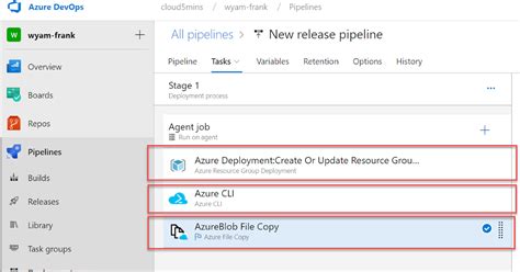 Franky S Notes Deploy Automatically A Static Website Into An Azure Blob Storage With Azure