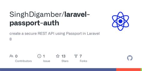 Github Singhdigamber Laravel Passport Auth Create A Secure Rest Api