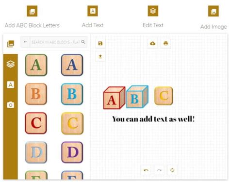 Free Block Letter Alphabet Customize Online And Then Print