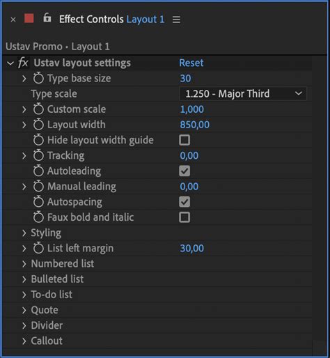 Ustav V101 Plugin For After Effect Visualstorms