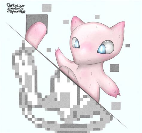 Mew Sprite By Darkylights On Deviantart
