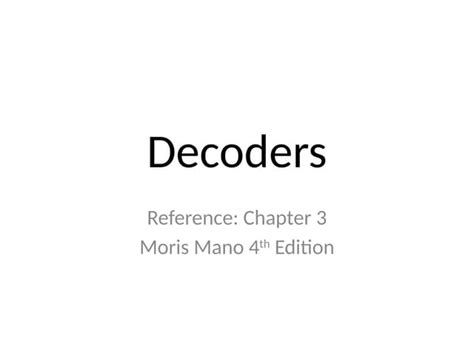 Digital Logic Design Lecture On Counters And Pptx