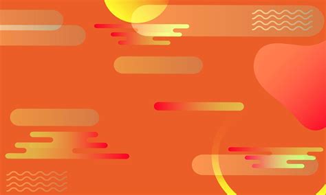 Orange Abstract Background Vector Art With Shapes 13480888 Vector Art