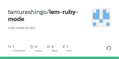 github tamurashingo lem ruby mode ruby mode for lem
