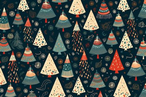 Premium Ai Image Christmas Patterns