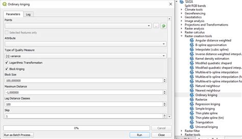 Is It Possible To Perform Ordinary Kriging With Gaussian Variogram Model In Qgis Software If No