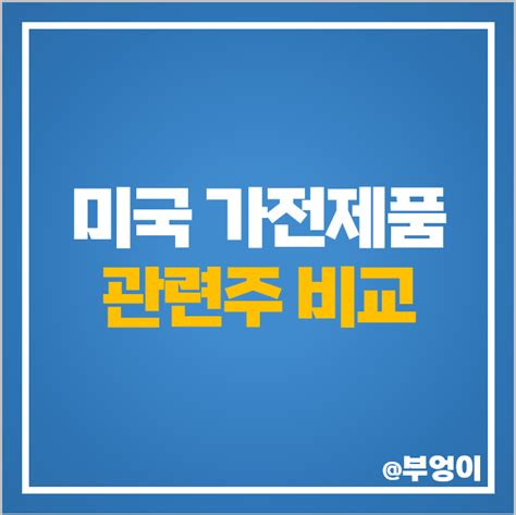가전제품 관련 미국 주식 애플 주가 엘지디스플레이 소니 고프로 네이버 블로그