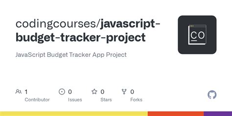 Github Codingcoursesjavascript Budget Tracker Project Javascript