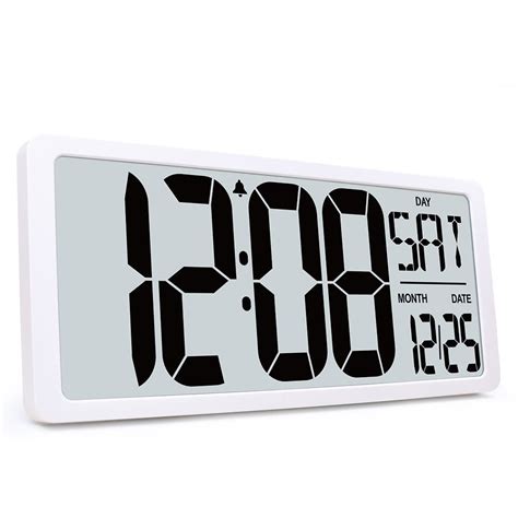 Buy Txl Extra Large Digital Wall Clock With Backlight 16 9 Oversize Battery Operated Alarm