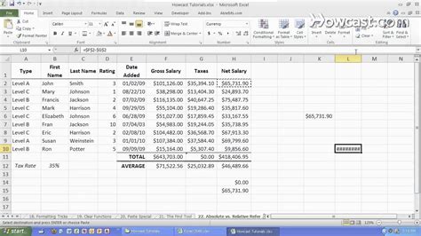 Absolute Vs Relative Formulas Microsoft Excel Youtube
